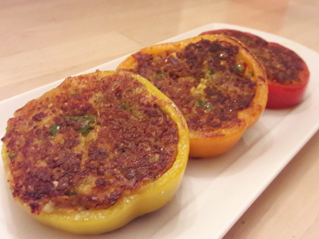 Stuffed Bell Pepper Rings – Easy Vegetarian Recipes